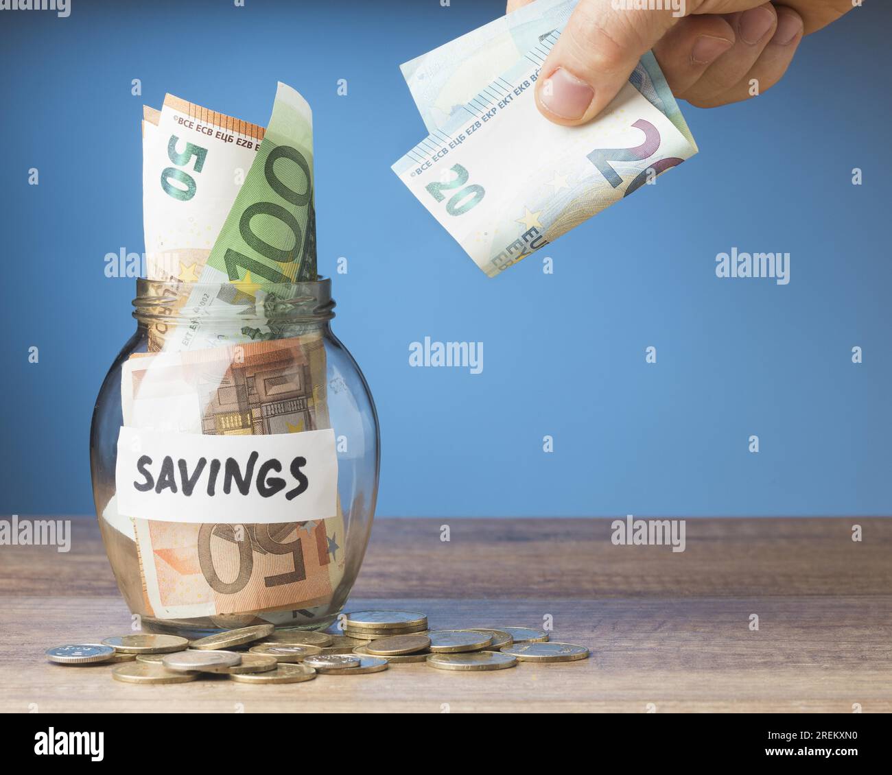 Finances arrangement with banknote savings. High resolution photo Stock ...
