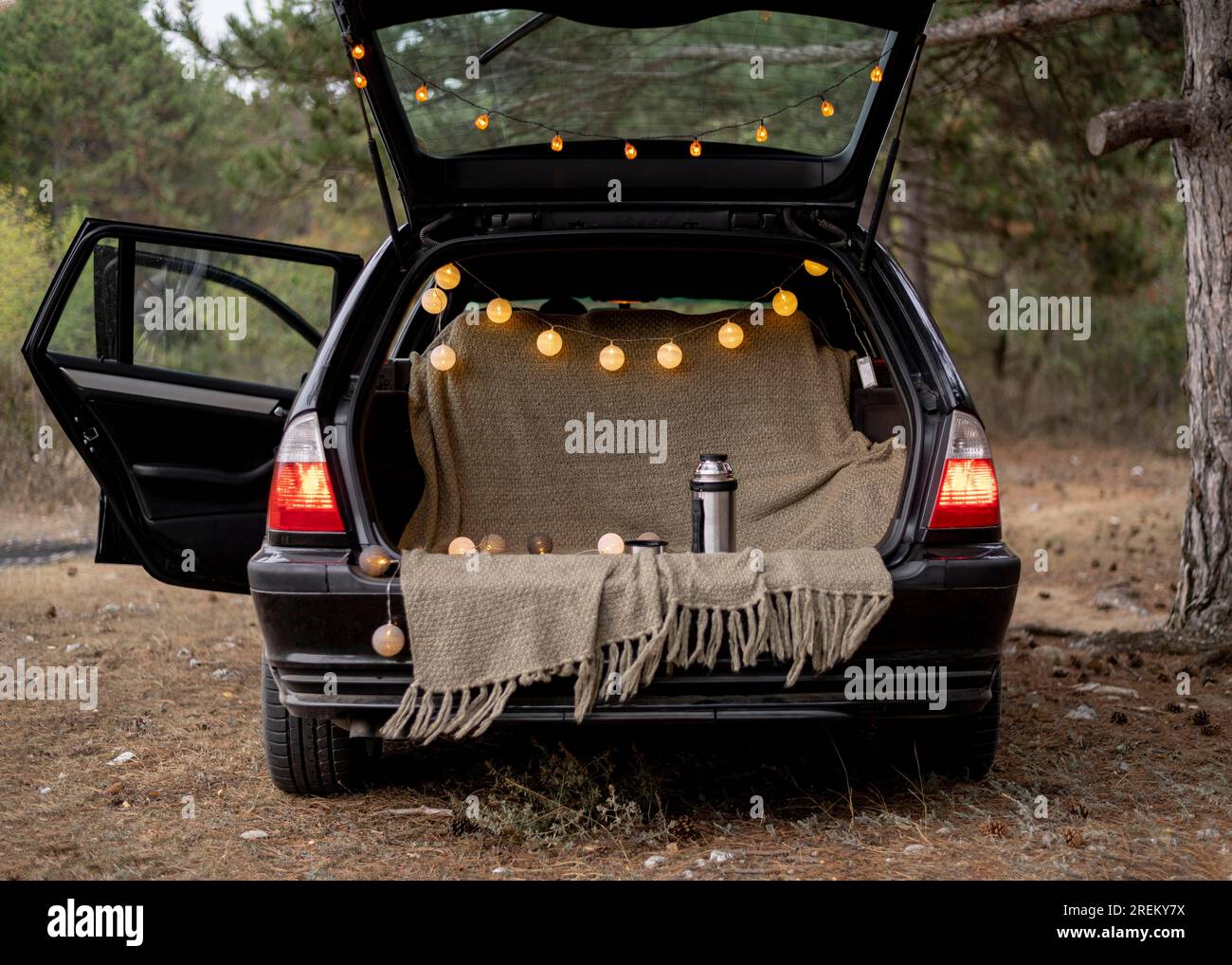 Trunk car wide open. High resolution photo Stock Photo - Alamy