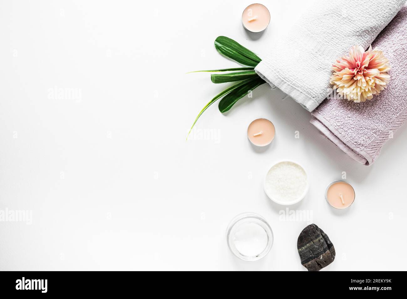 Top view spa element collection. High resolution photo Stock Photo - Alamy