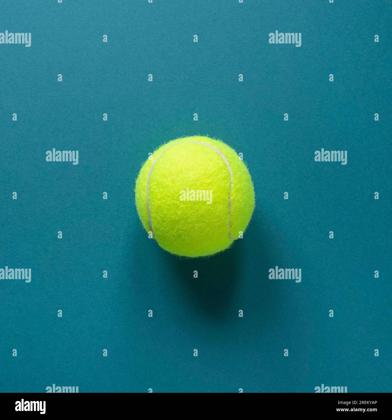 Top view one tennis ball. High resolution photo Stock Photo - Alamy