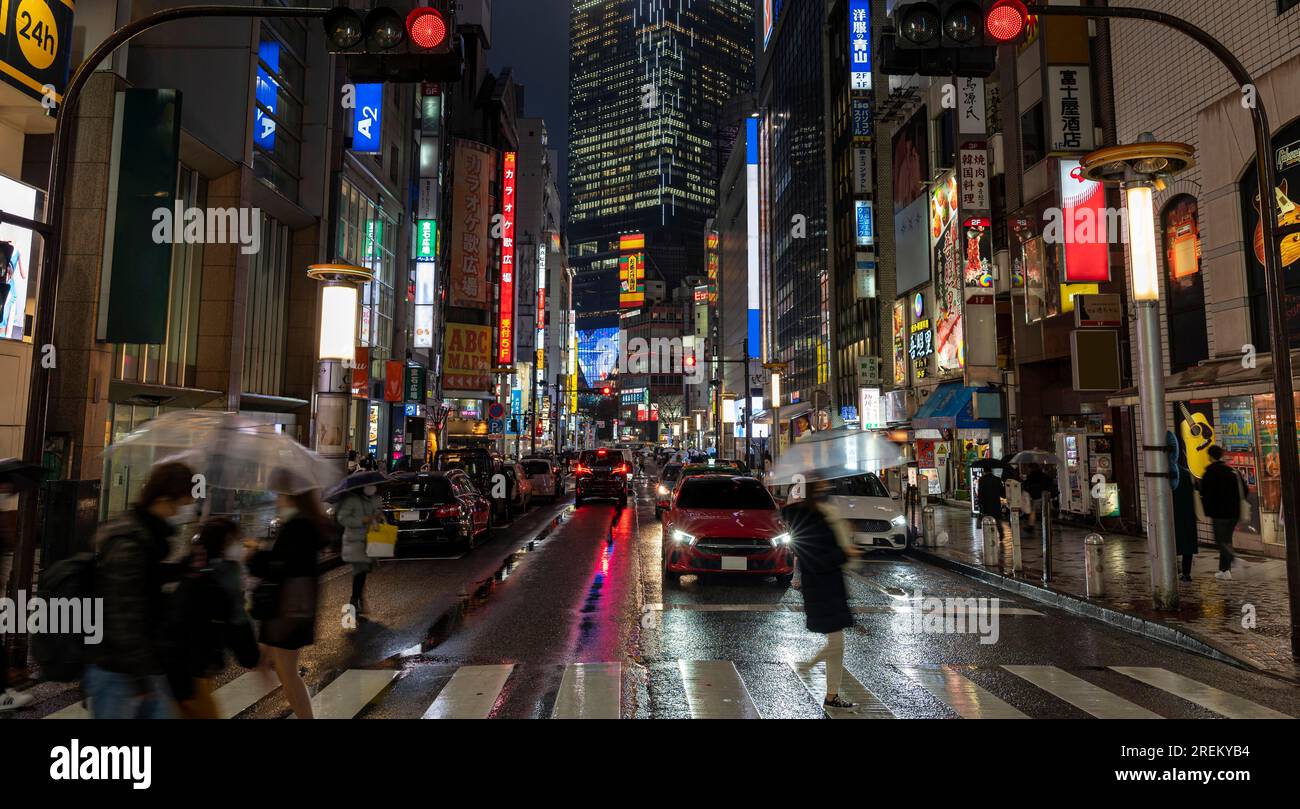 Urban landscape people japan. High resolution photo Stock Photo - Alamy