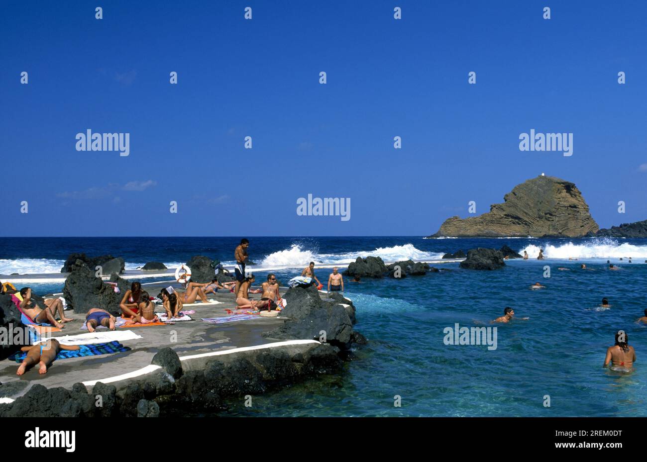 Swimming pool, Porto Moniz, Madeira Stock Photo - Alamy