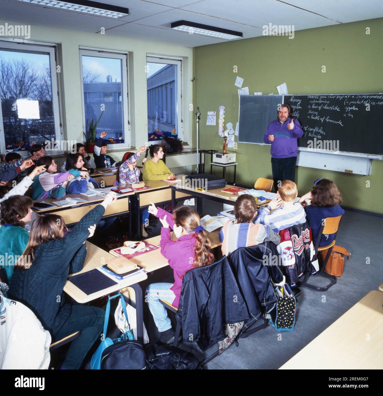 DEU, Germany: The historical slides from the times 80-90s events and ...