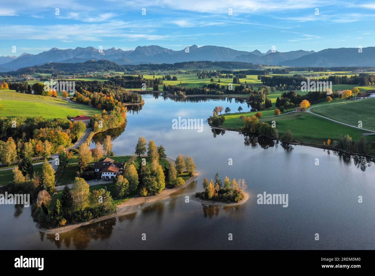 Schwaltenweiher, Tannheim Mountains, Allgaeu Alps, East Allgaeu ...