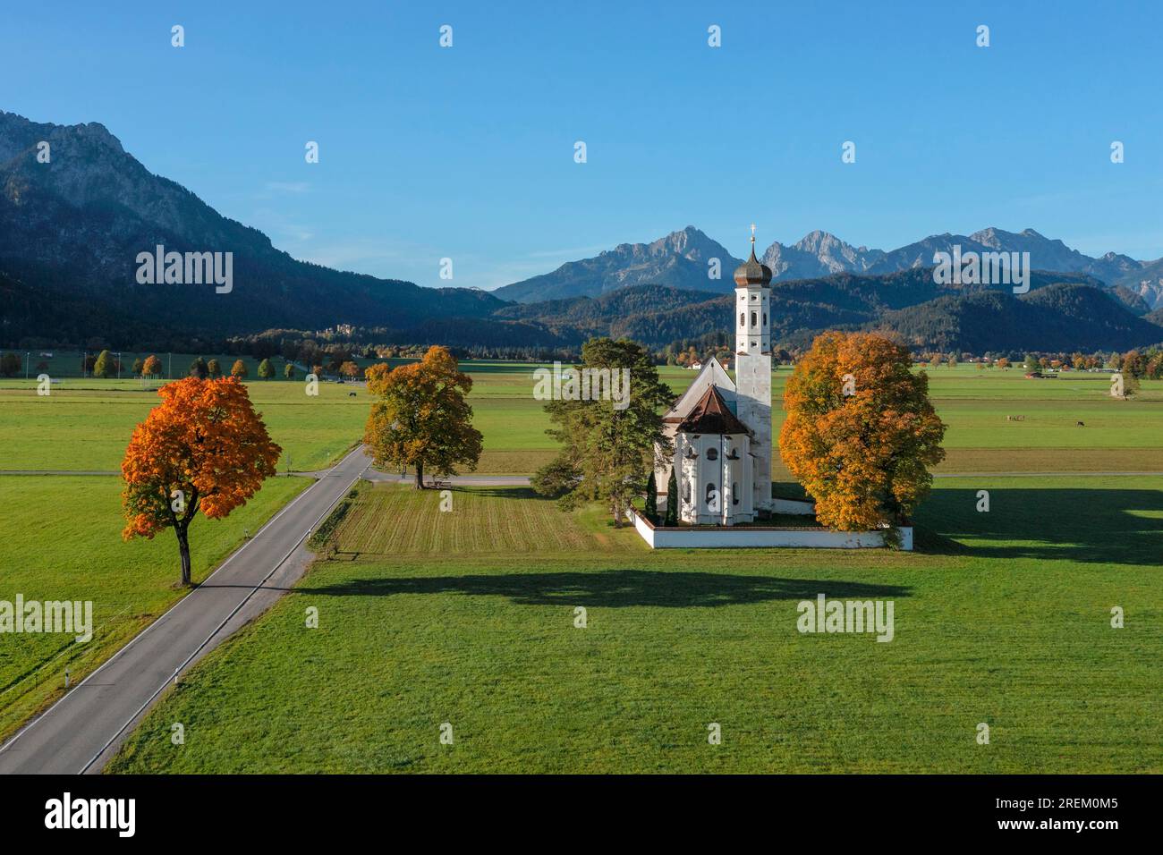 Pilgrimage Church of St.Coloman near Schwangau, Allgaeu, Swabia ...