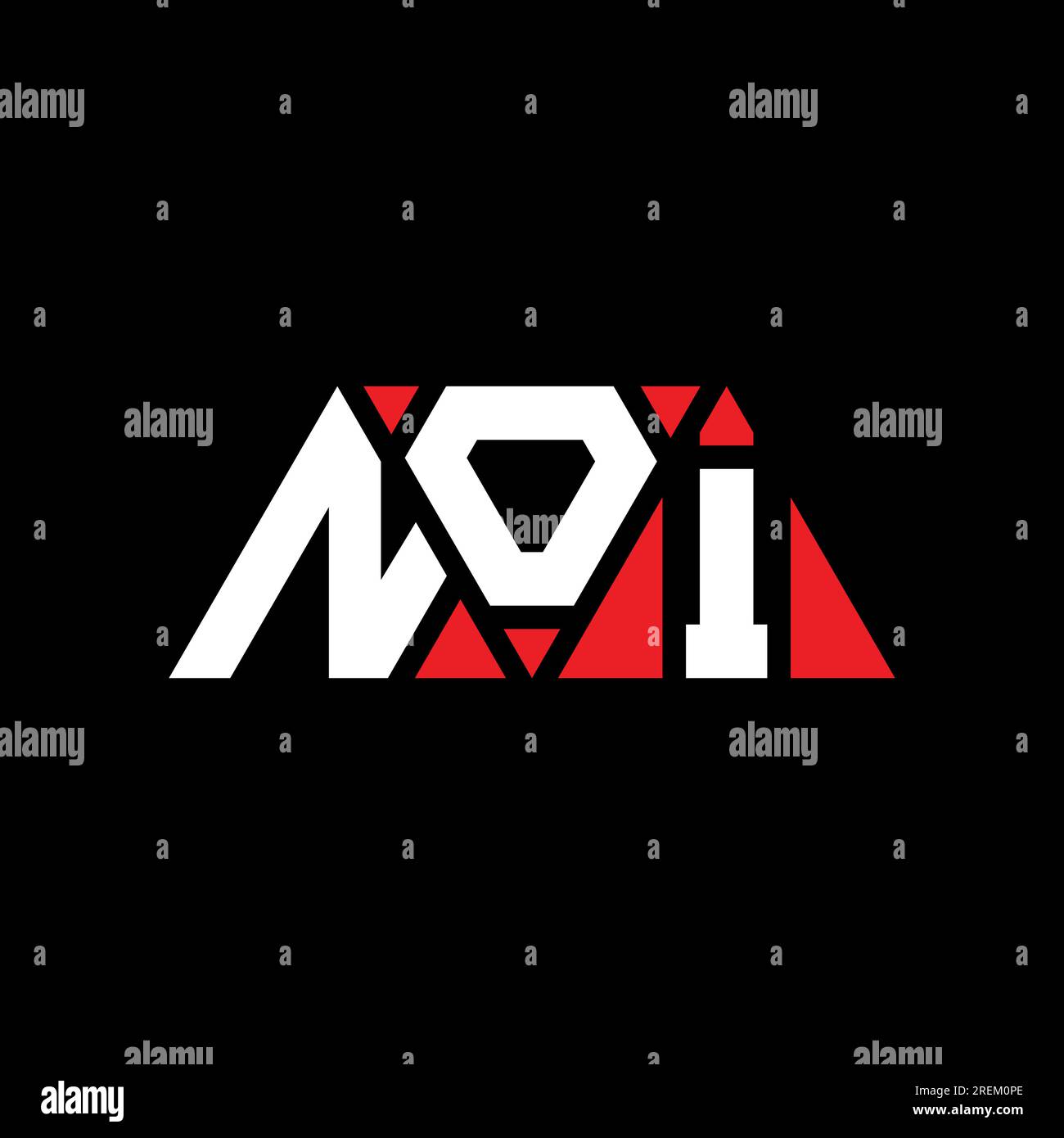 NOI triangle letter logo design with triangle shape. NOI triangle logo ...