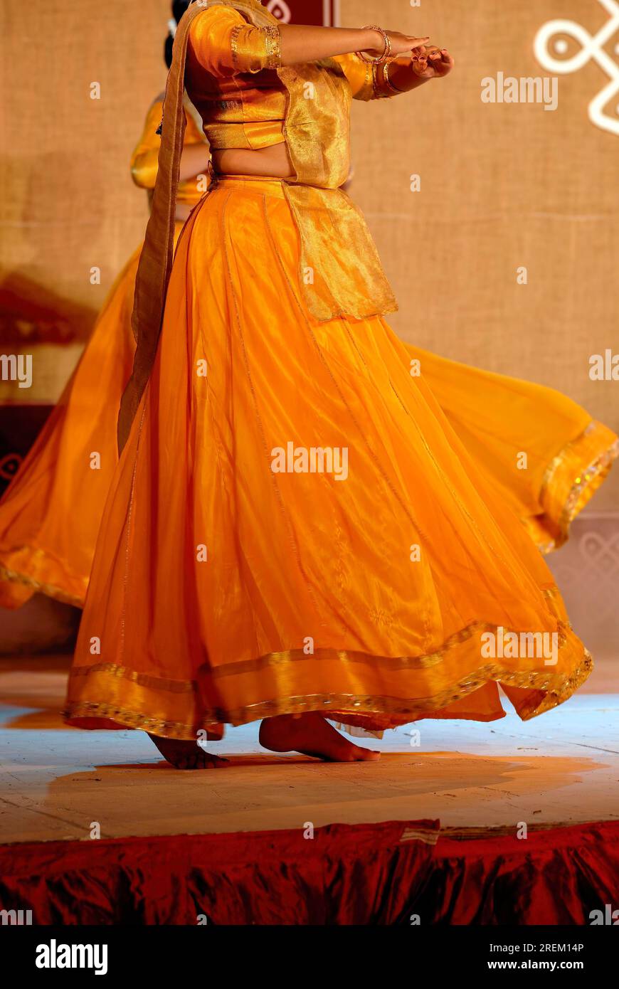 Kathak dance in Natiyanjali festival in Perur temple, Tamil Nadu, India Stock Photo - Alamy
