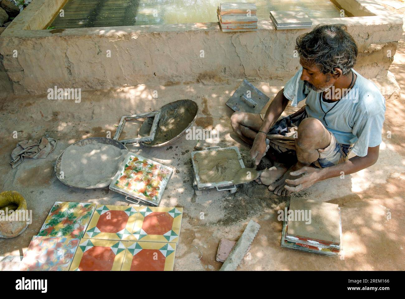 Tile making process hi-res stock photography and images - Alamy