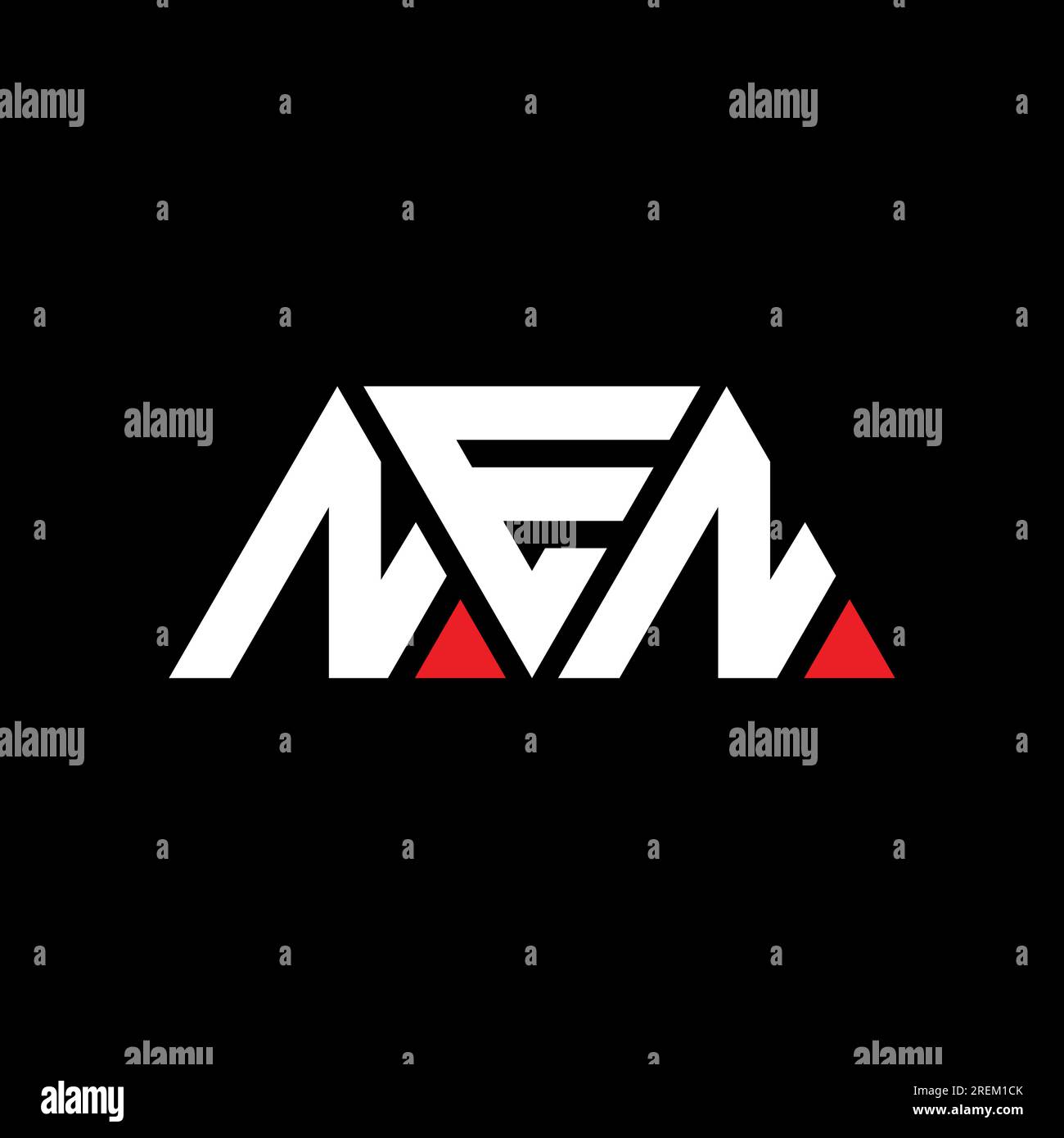 NEN triangle letter logo design with triangle shape. NEN triangle logo design monogram. NEN ...