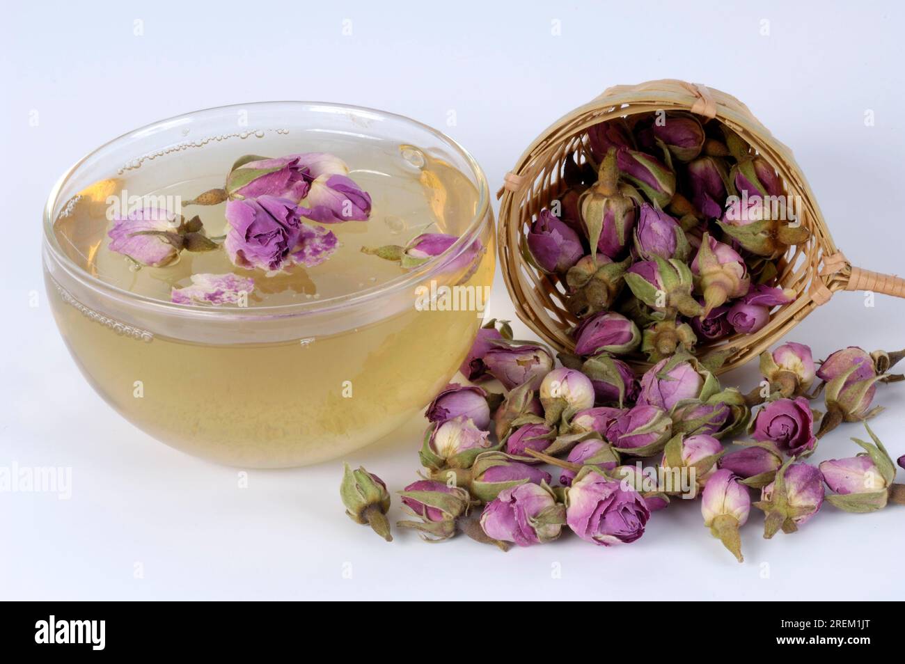 Cup of Rose Petal Tea (Pink), Rose Petal Tea Stock Photo - Alamy