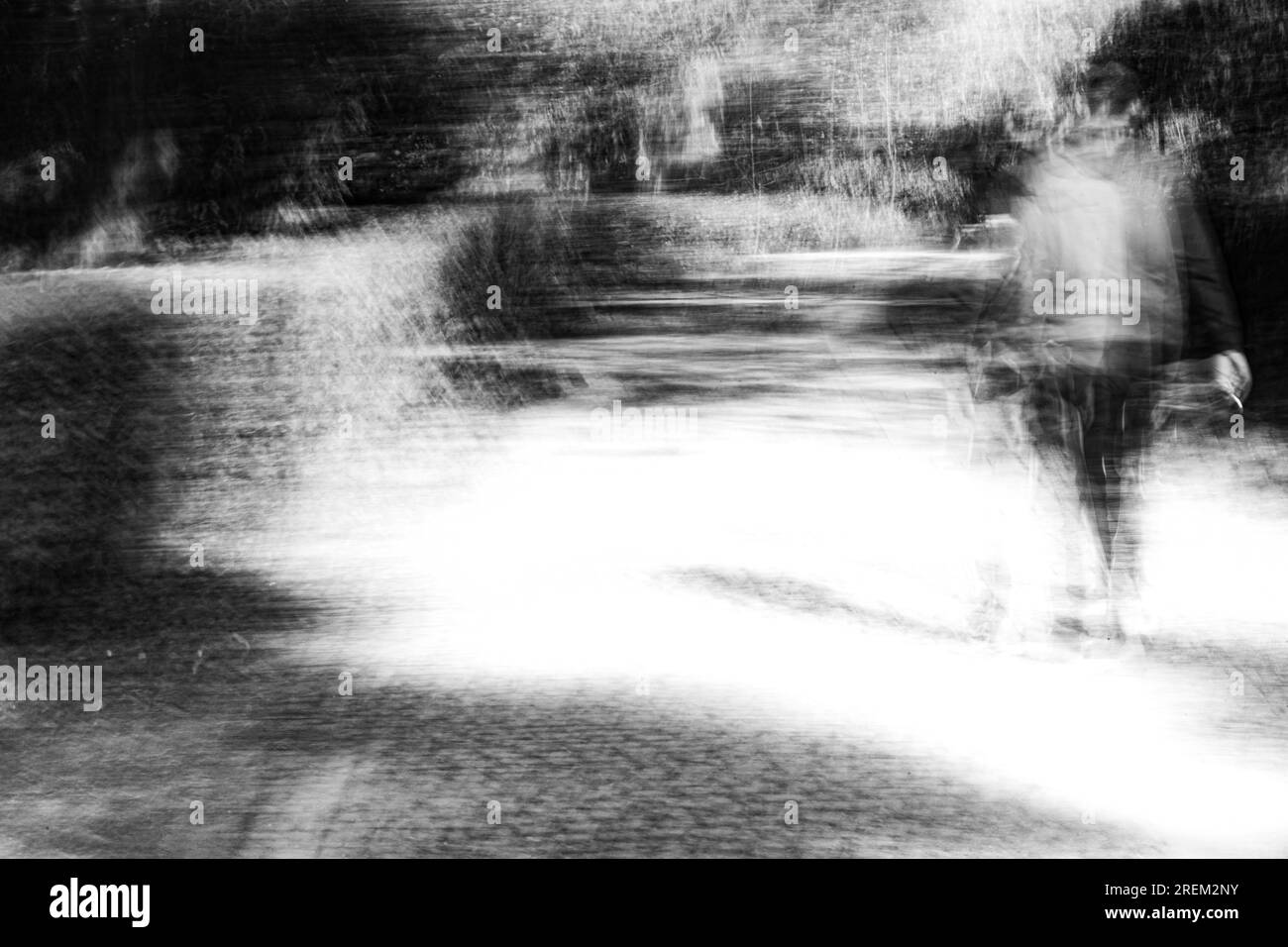 Deliberately blurred Black and White Stock Photos & Images - Alamy