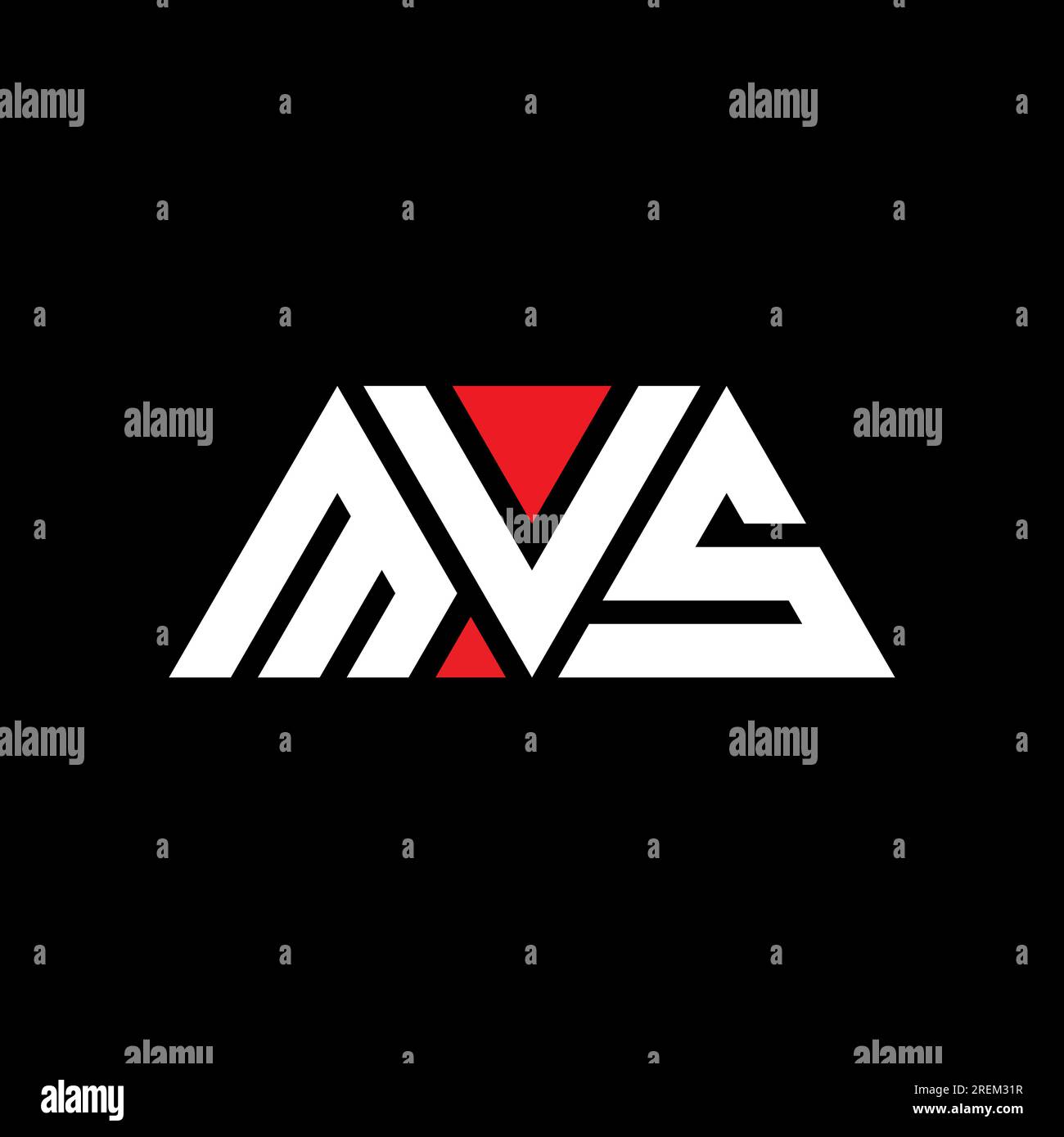MVS triangle letter logo design with triangle shape. MVS triangle logo design monogram. MVS ...
