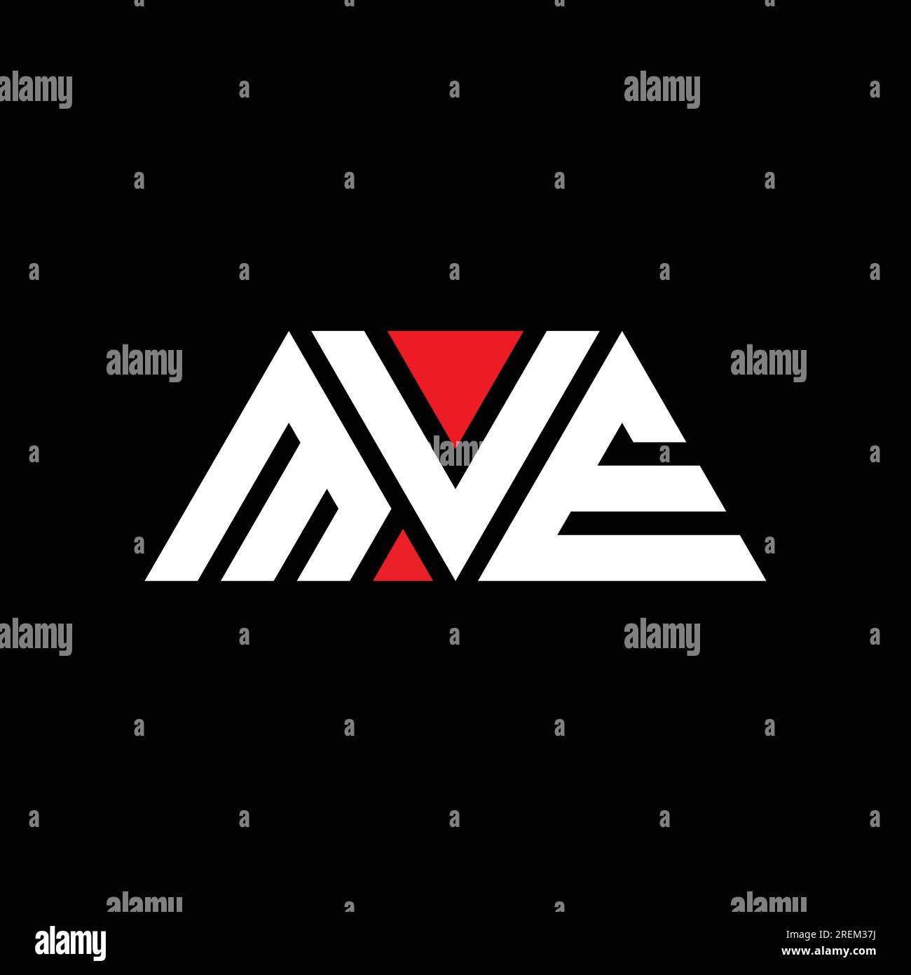 MVE triangle letter logo design with triangle shape. MVE triangle logo design monogram. MVE ...