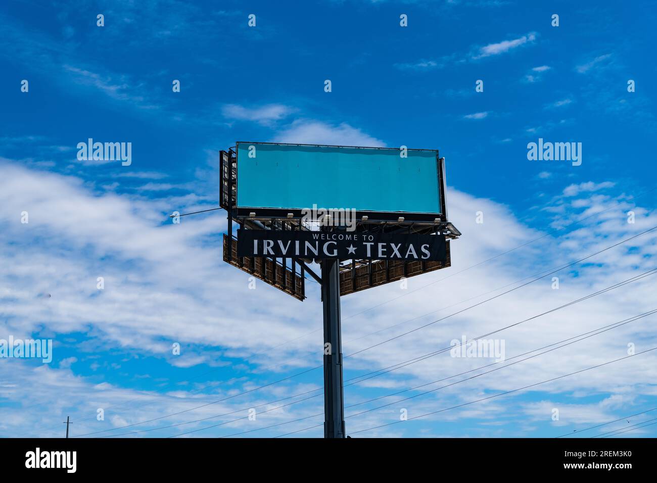 billboard. outdoor advertising. advertisement sign. welcome to irving ...