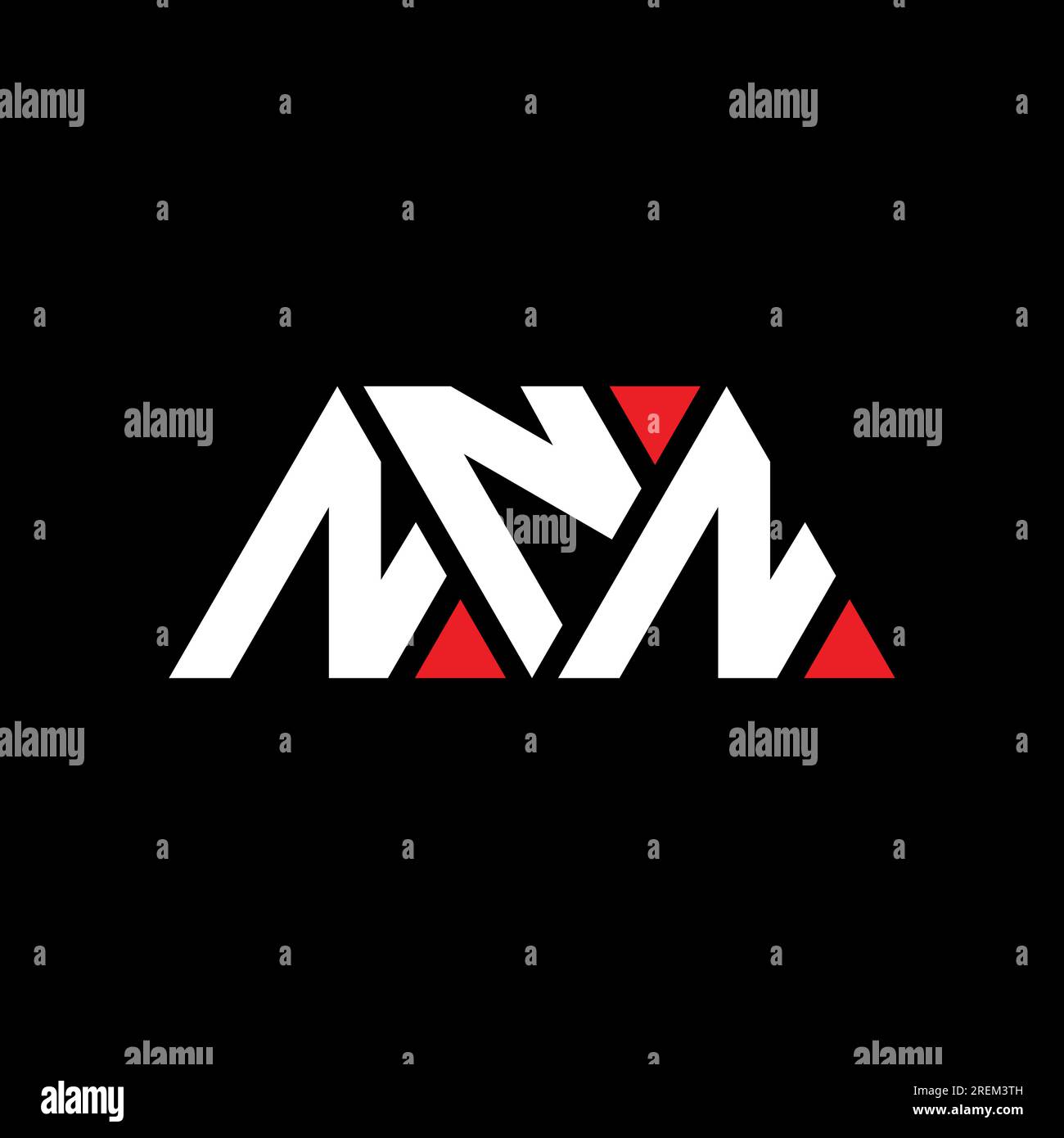 NNN triangle letter logo design with triangle shape. NNN triangle logo ...