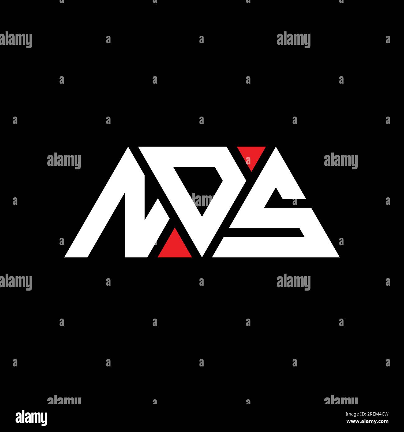 Nds Triangle Letter Logo Design With Triangle Shape Nds Triangle Logo Design Monogram Nds