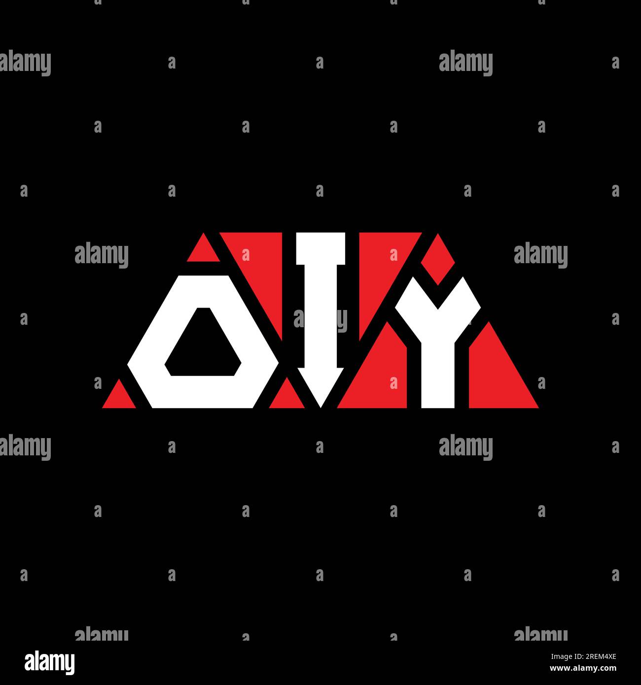 OIY triangle letter logo design with triangle shape. OIY triangle logo ...