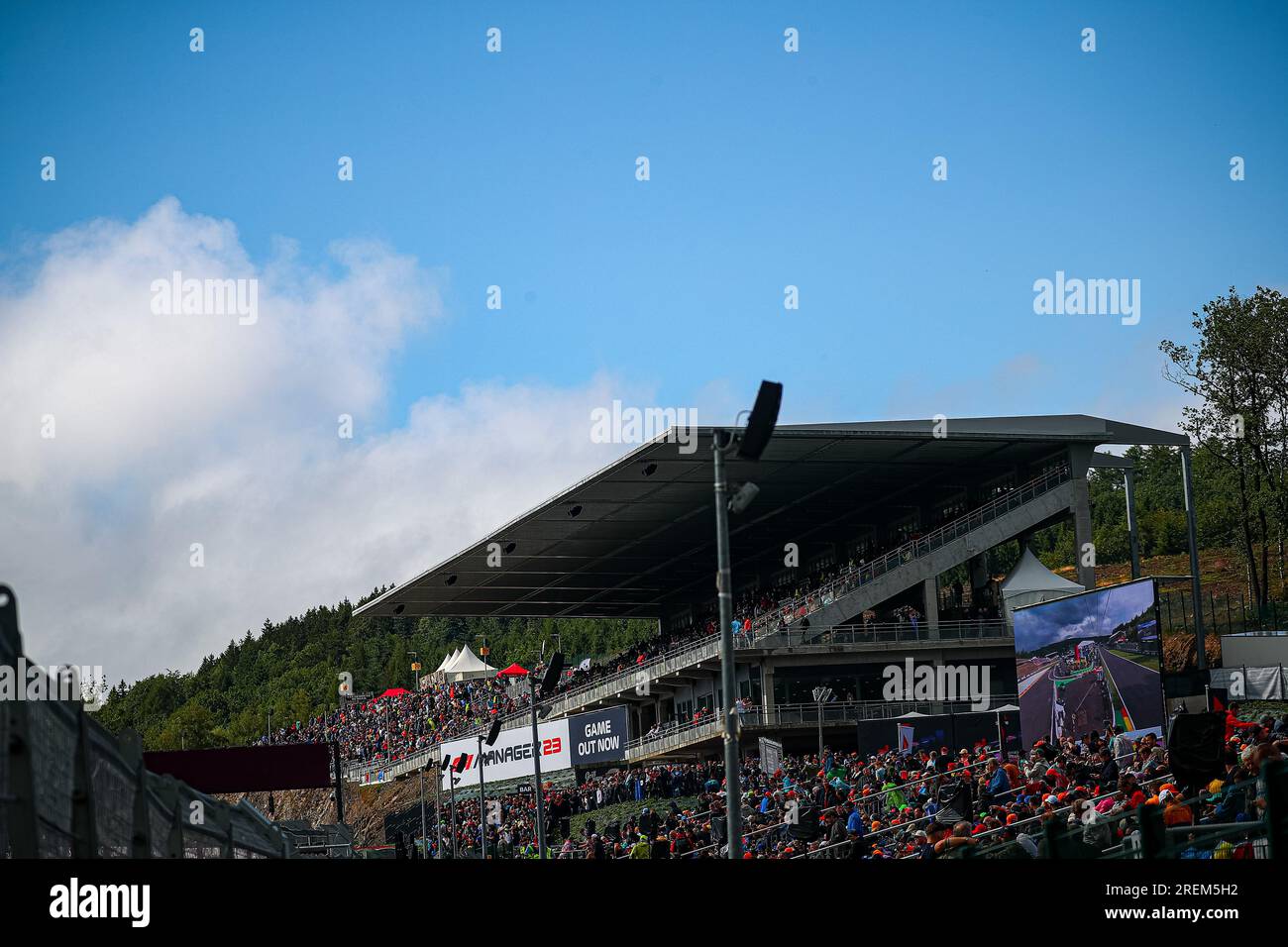 Grandstand during the Belgian GP, Spa-Francorchamps 27-30 July 2023 ...