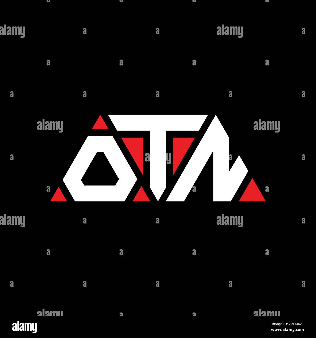 OTN triangle letter logo design with triangle shape. OTN triangle logo design monogram. OTN ...