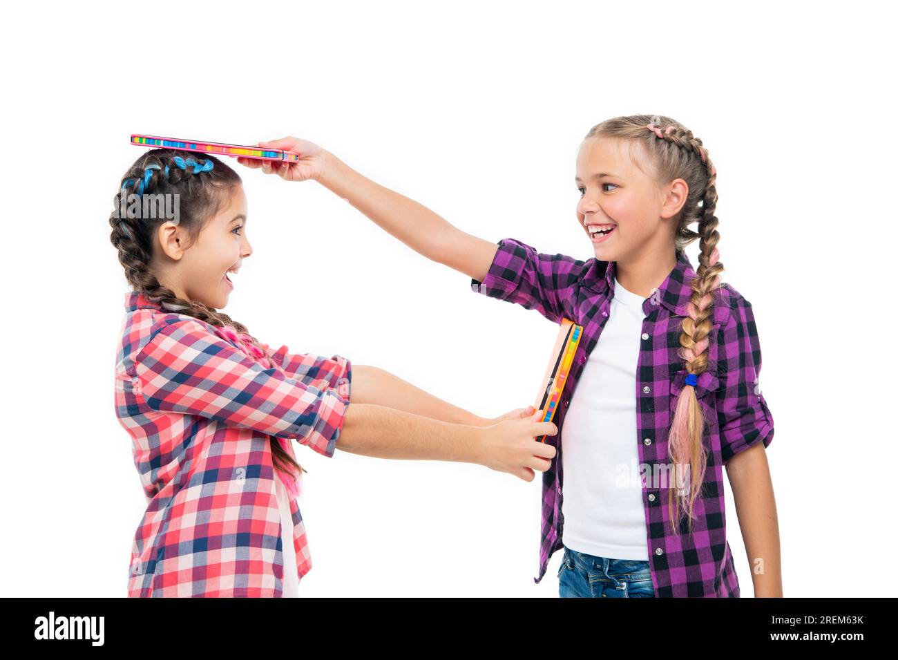 children and their books. education in high school. girls children ...