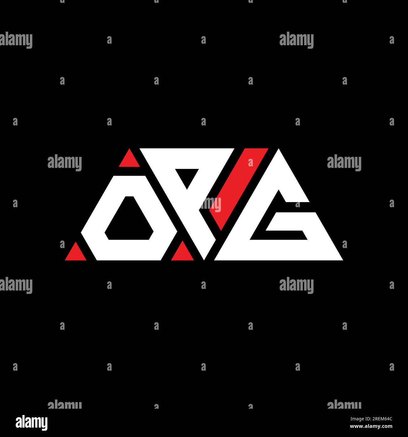 OPG triangle letter logo design with triangle shape. OPG triangle logo ...