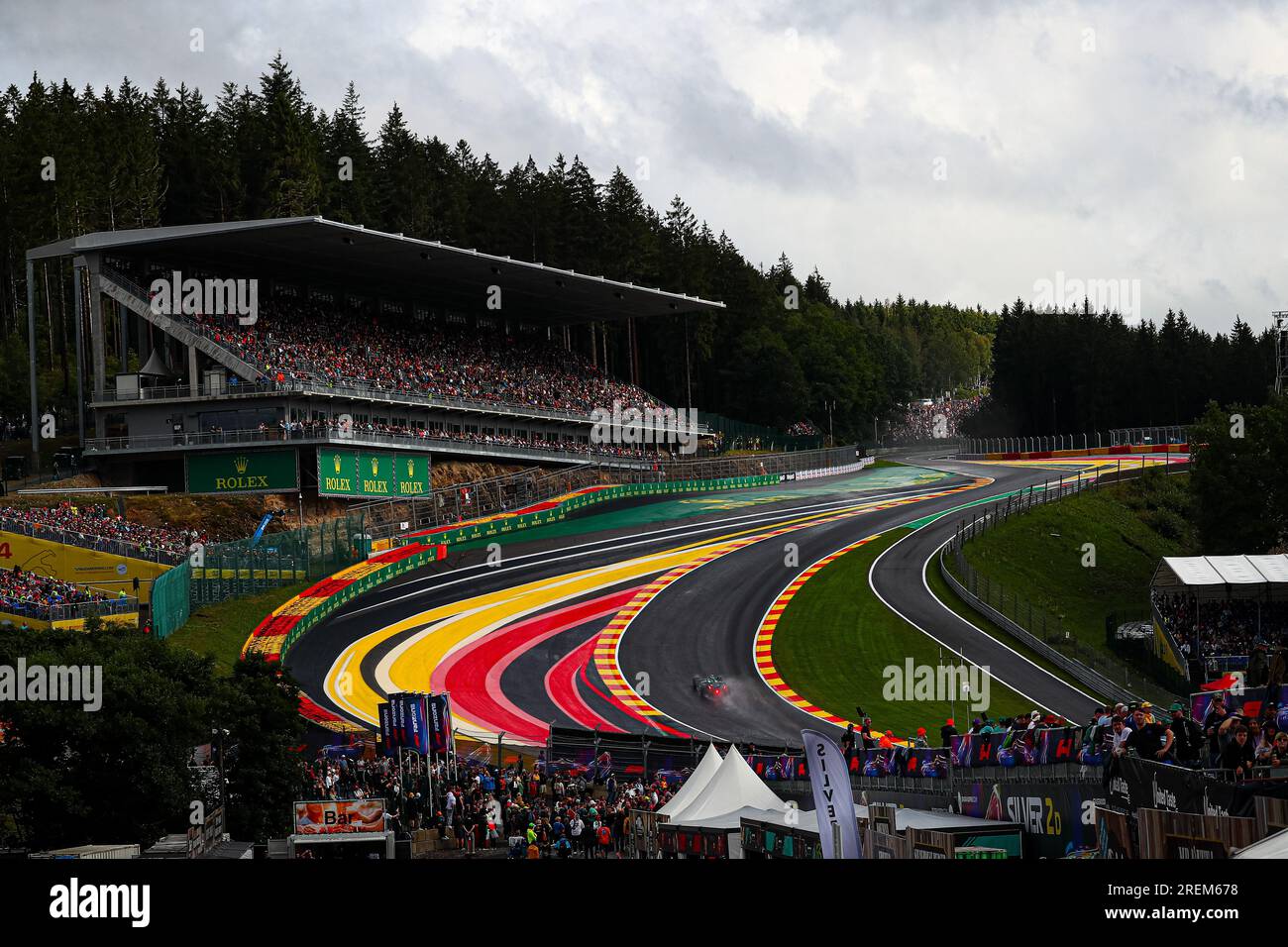 Track detail eau rouge during the Belgian GP, Spa-Francorchamps 27-30 ...