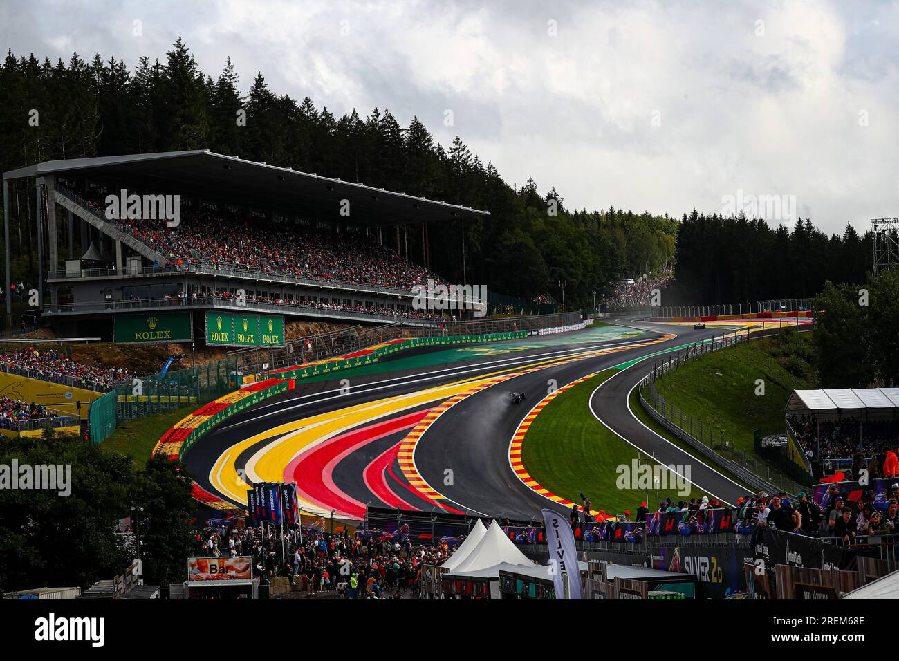 Track detail eau rouge during the Belgian GP, Spa-Francorchamps 27-30 ...