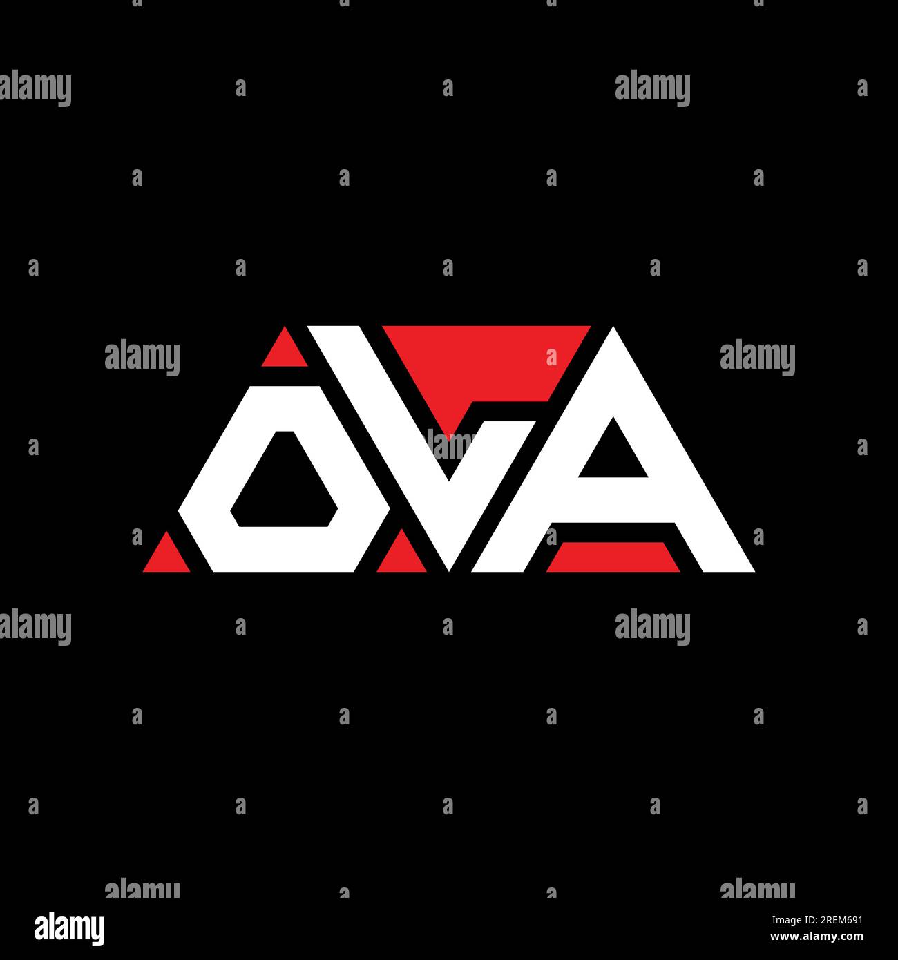 OLA triangle letter logo design with triangle shape. OLA triangle logo ...