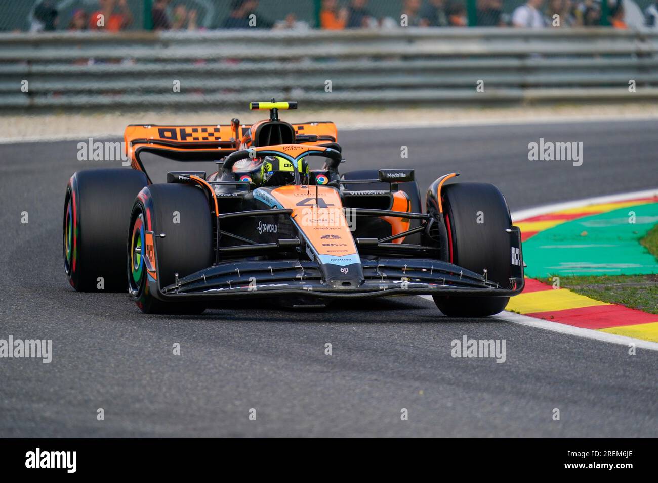 Lando Norris (GBR) McLaren MCL60 during Qualify Session on Friday Jul 28th FORMULA 1 MSC CRUISES ...