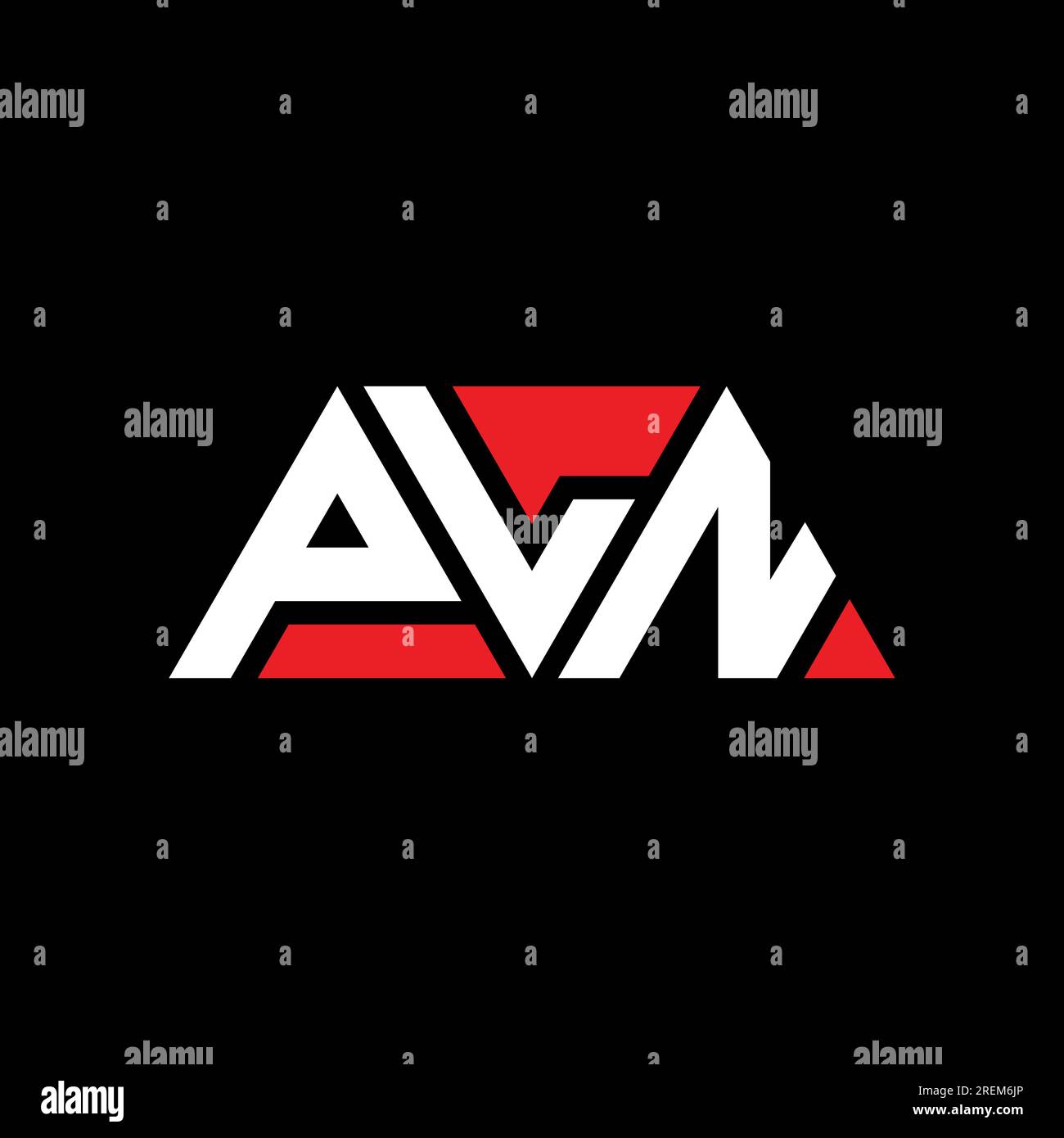 PLN triangle letter logo design with triangle shape. PLN triangle logo ...