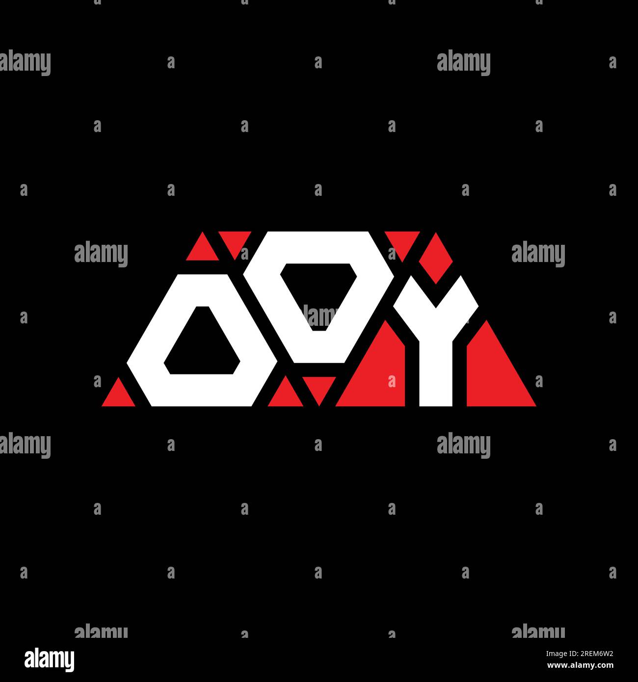 OOY triangle letter logo design with triangle shape. OOY triangle logo ...