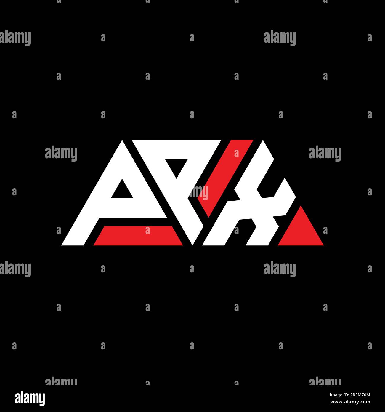 PPX triangle letter logo design with triangle shape. PPX triangle logo ...