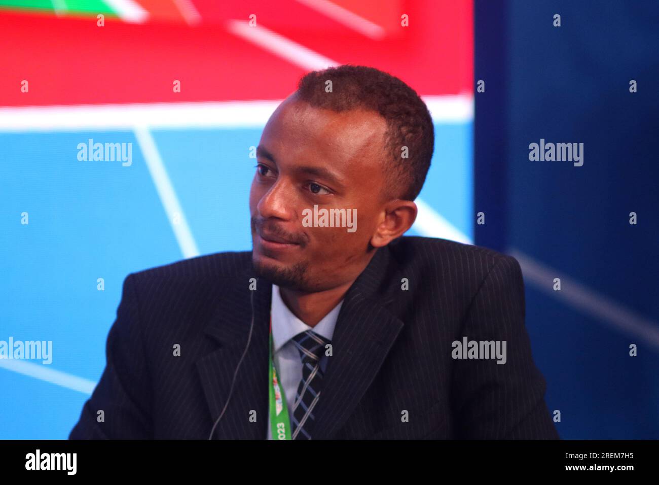 Saint Petersburg, Russia. 28th July, 2023. Dawit Zegeye Haile, Founder ...