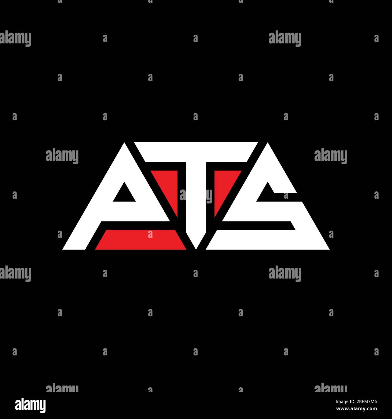 PTS triangle letter logo design with triangle shape. PTS triangle logo ...