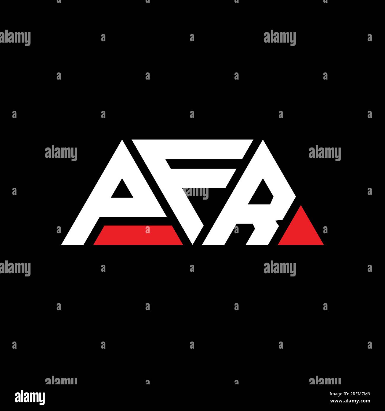 PFR triangle letter logo design with triangle shape. PFR triangle logo ...