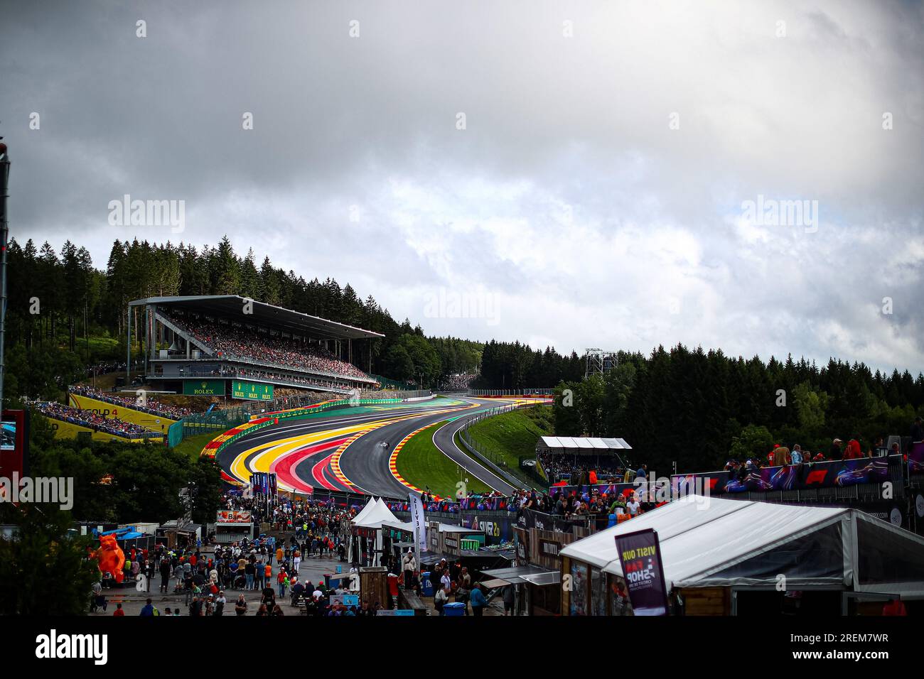 Track detail eau rouge during the Belgian GP, Spa-Francorchamps 27-30 ...
