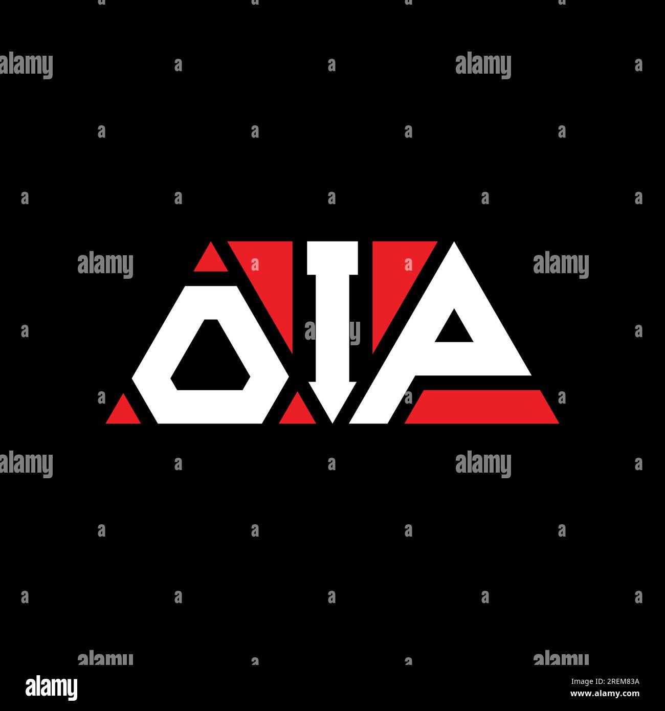 OIP triangle letter logo design with triangle shape. OIP triangle logo ...