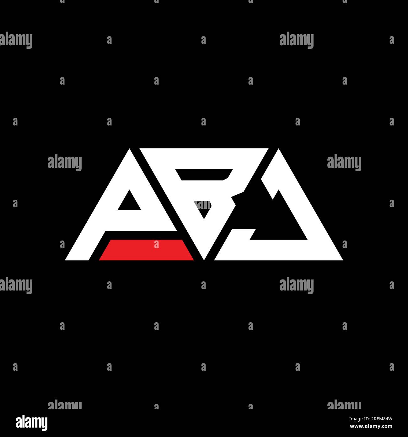 Pbj Triangle Letter Logo Design With Triangle Shape Pbj Triangle Logo Design Monogram Pbj