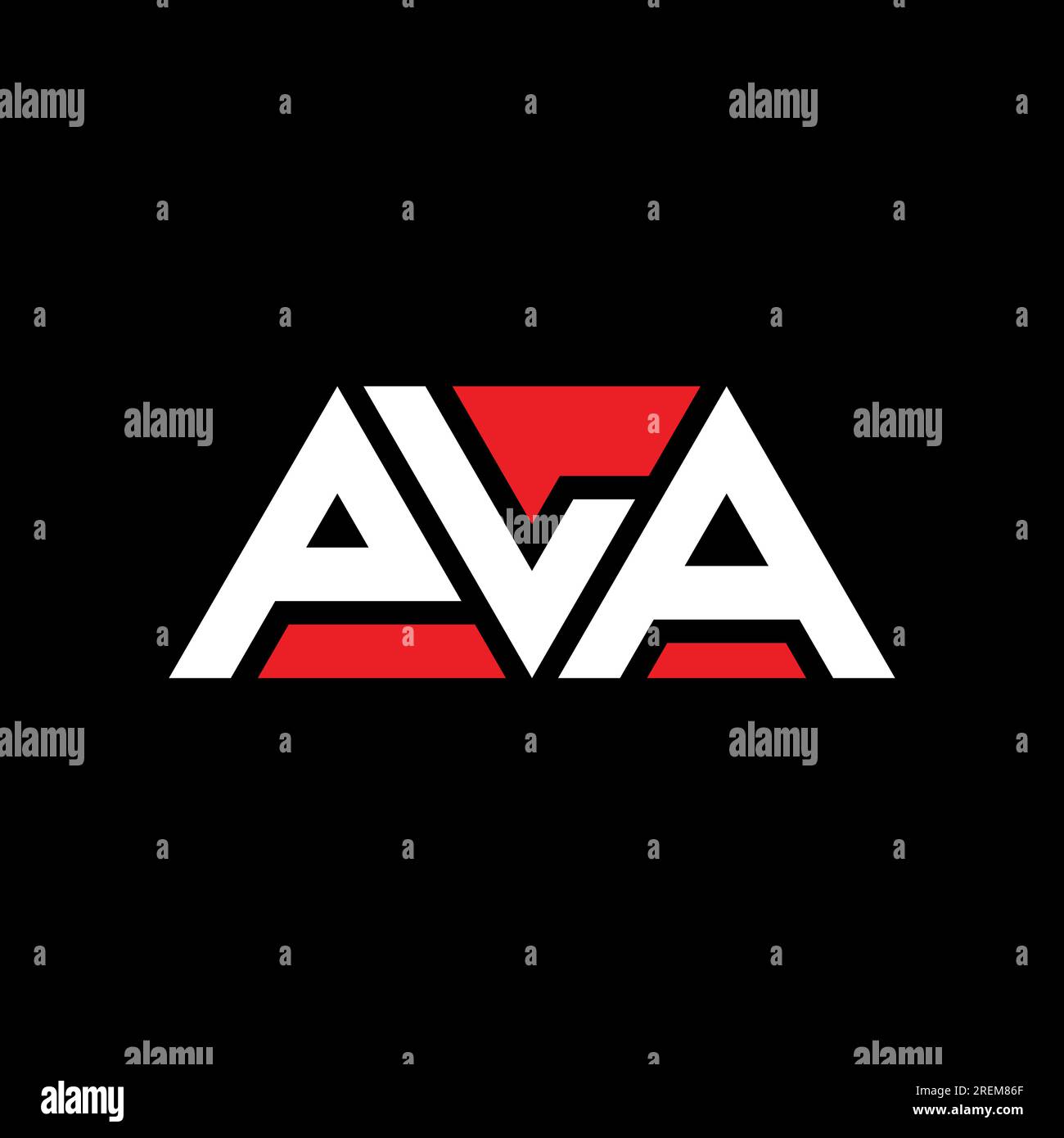 PLA triangle letter logo design with triangle shape. PLA triangle logo ...