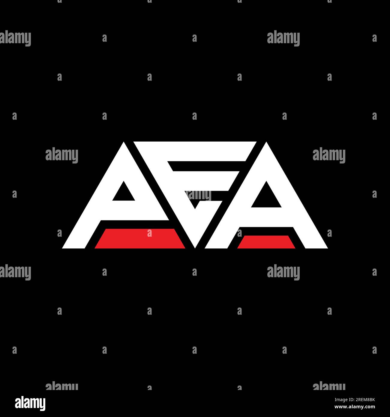 PEA triangle letter logo design with triangle shape. PEA triangle logo ...