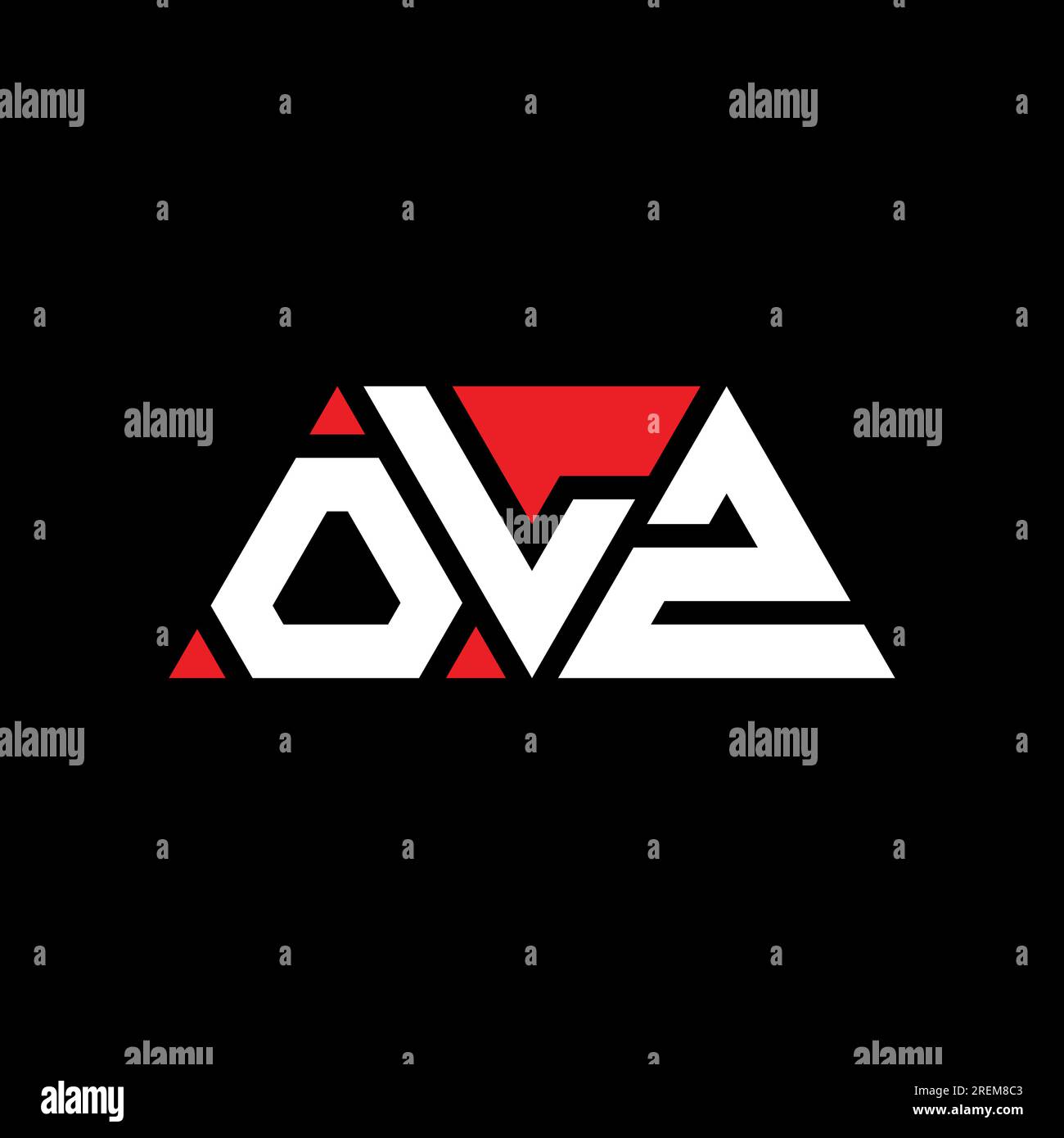 OLZ triangle letter logo design with triangle shape. OLZ triangle logo ...