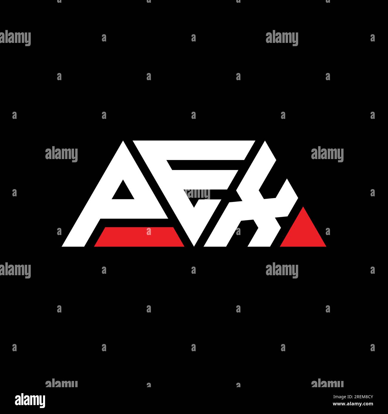PEX triangle letter logo design with triangle shape. PEX triangle logo ...