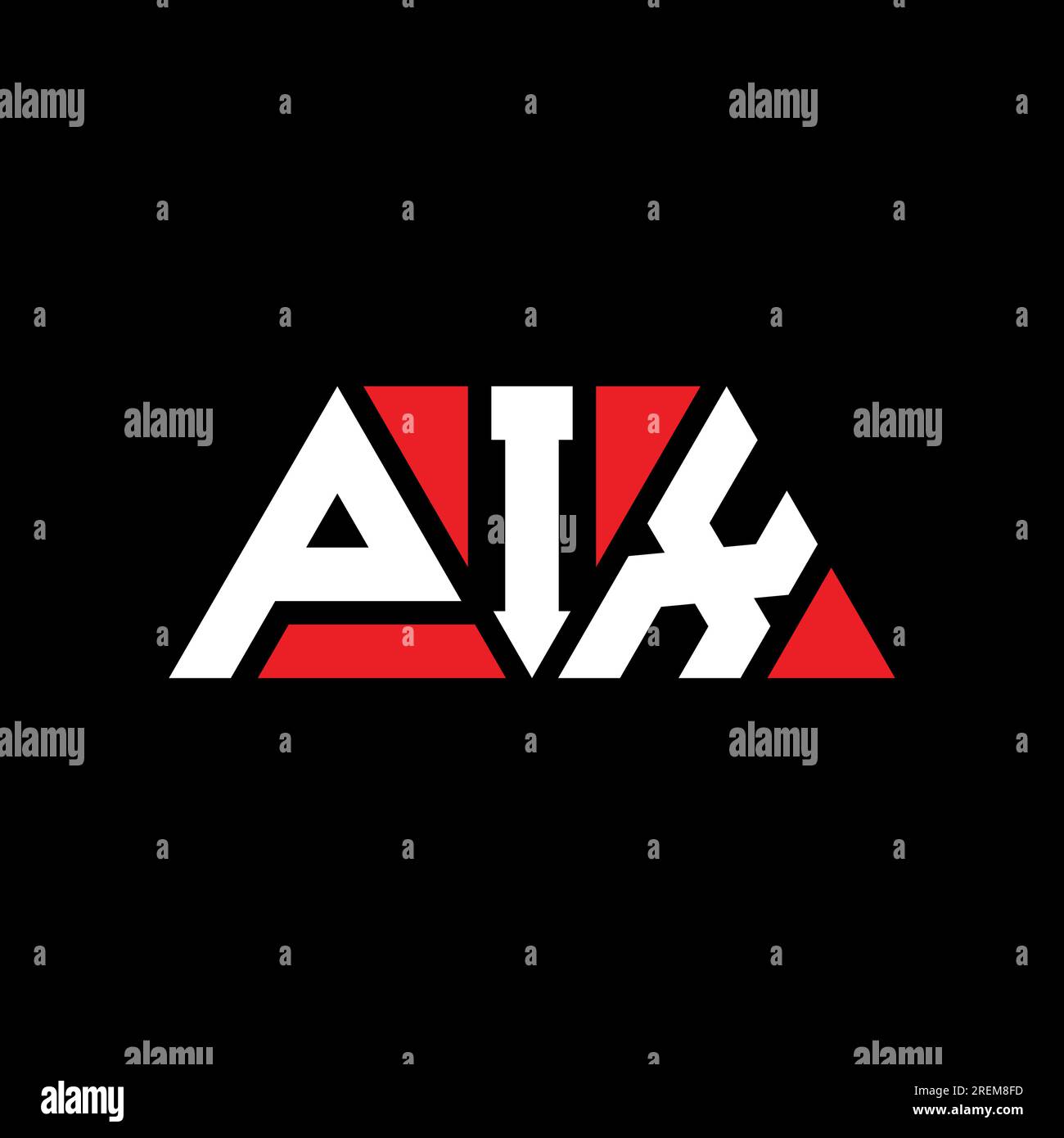 PIX triangle letter logo design with triangle shape. PIX triangle logo ...