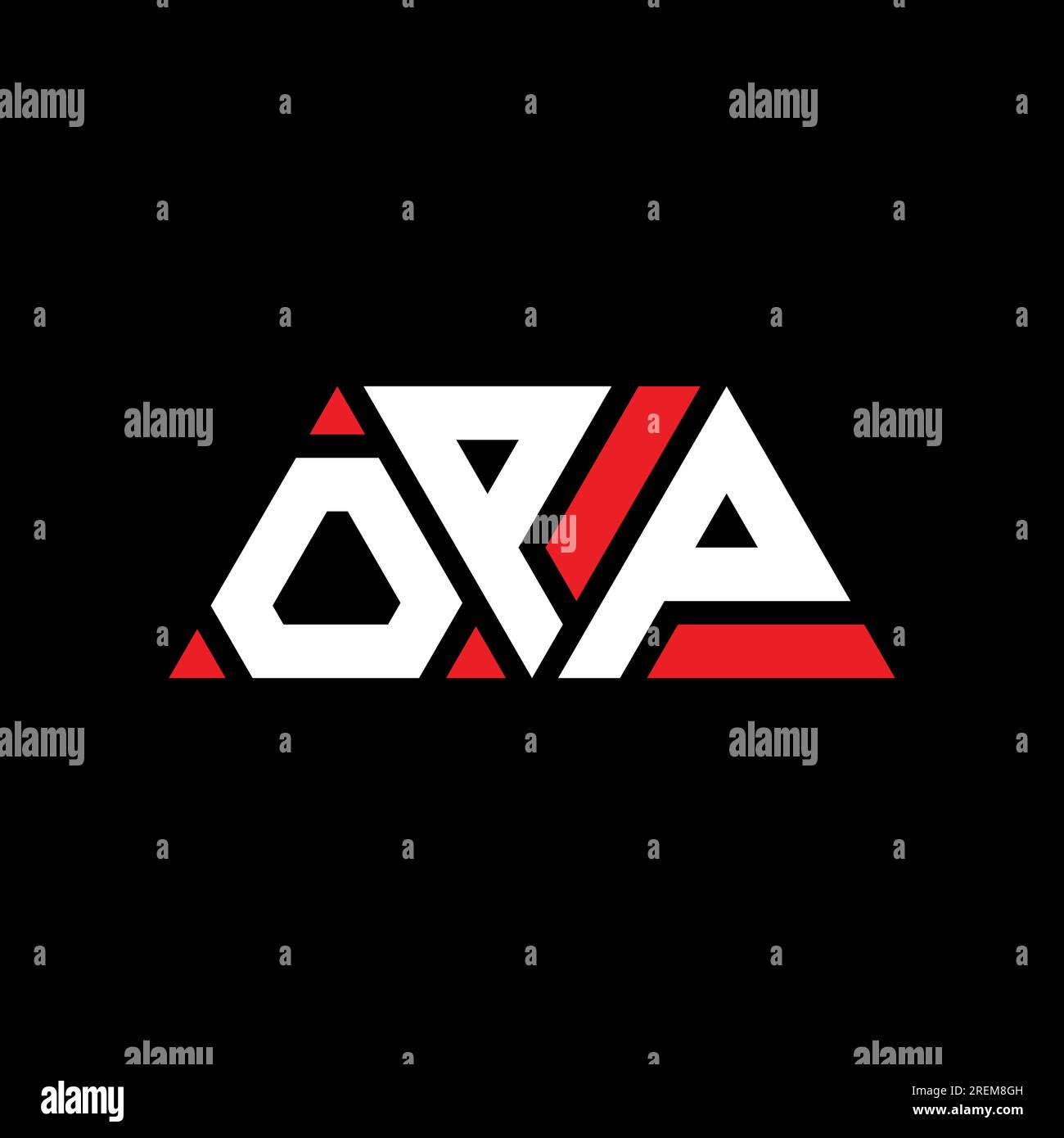 OPP triangle letter logo design with triangle shape. OPP triangle logo ...