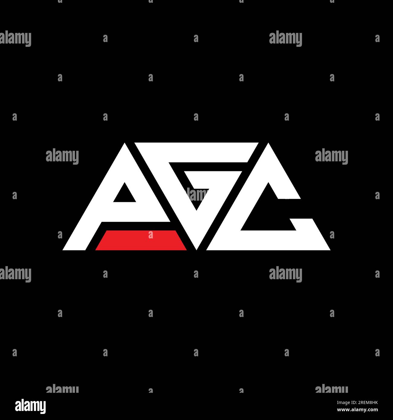 PGC triangle letter logo design with triangle shape. PGC triangle logo ...