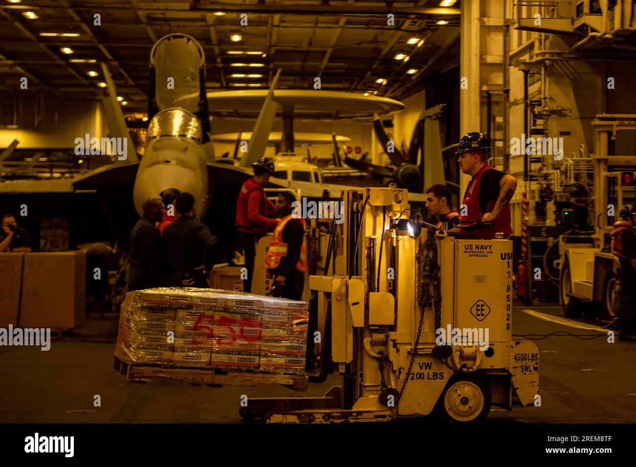 INDIAN OCEAN (July 26, 2023) Aviation Ordnanceman Airman Kyle Leowidge ...