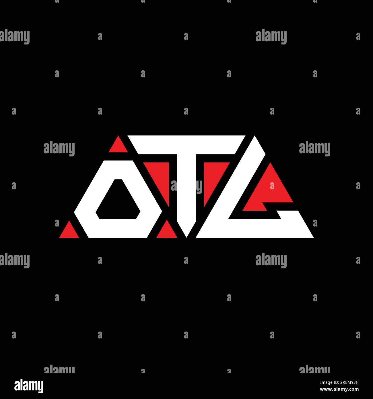 OTL triangle letter logo design with triangle shape. OTL triangle logo ...