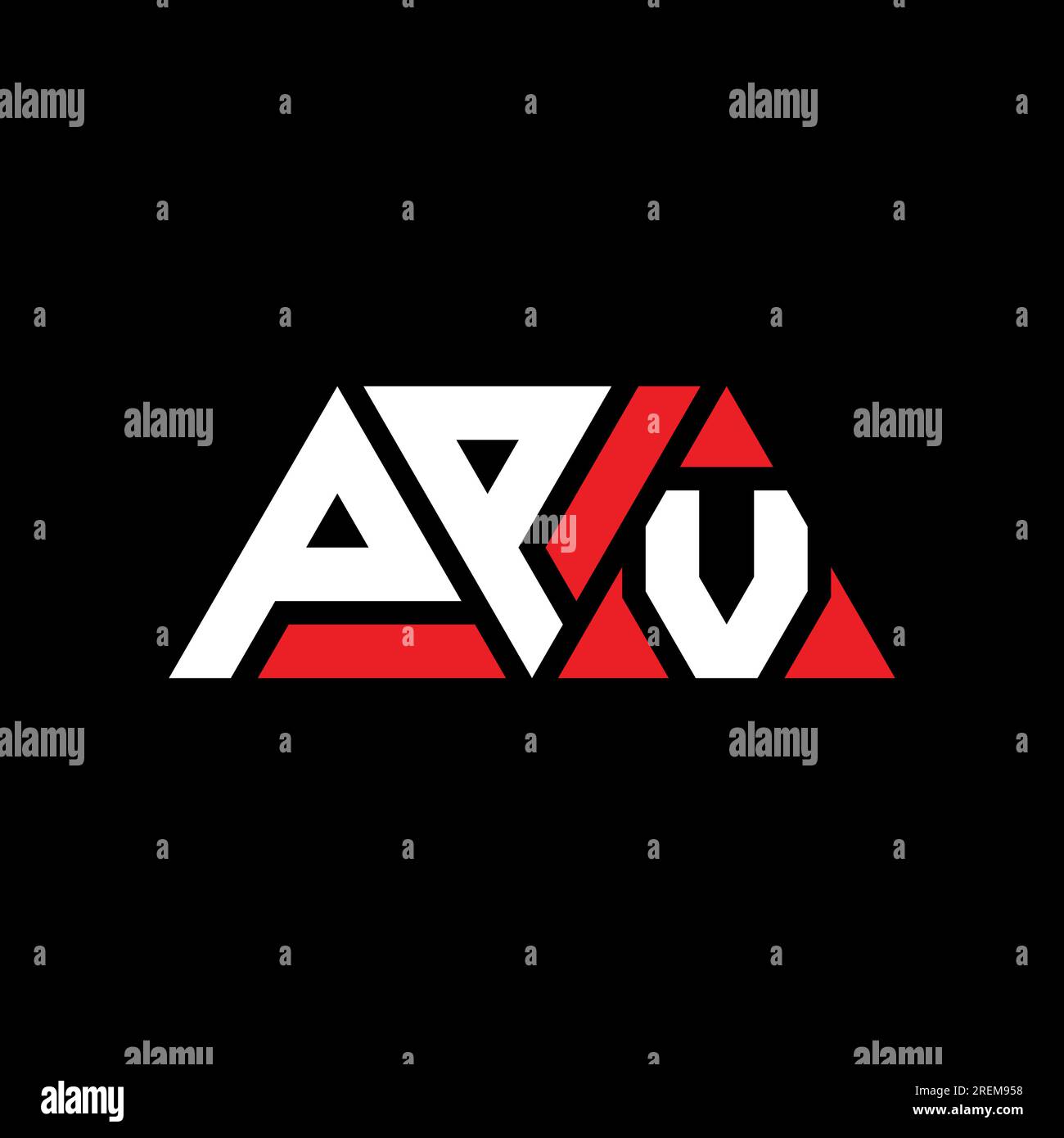 PPV triangle letter logo design with triangle shape. PPV triangle logo ...