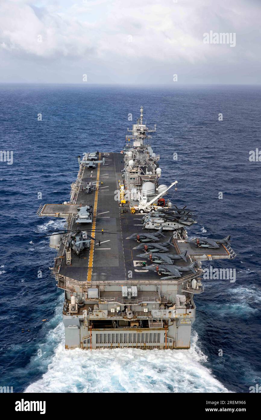 230720-N-VO895-3048 ATLANTIC OCEAN (July 20, 2023) Wasp-class ...