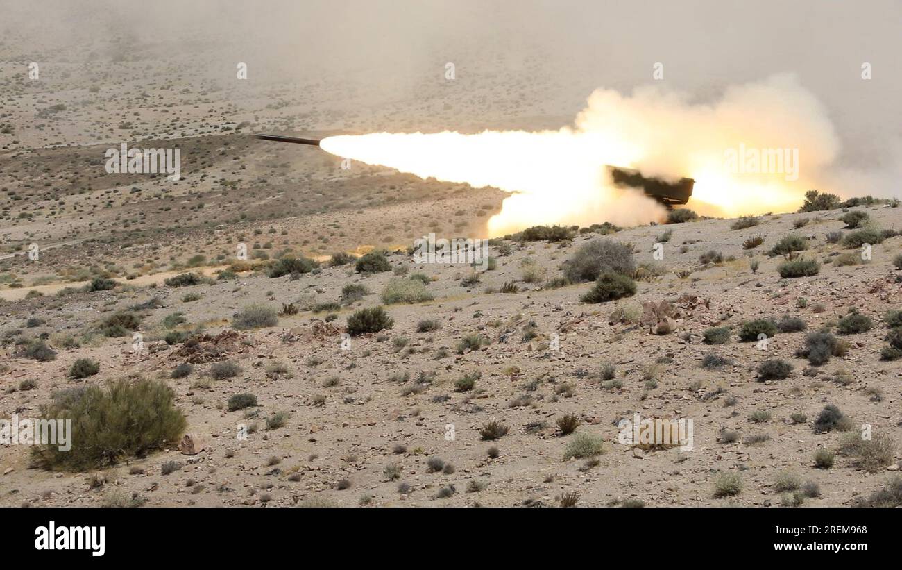 U.S. Army 45th Field Artillery Brigade provides artillery support with ...